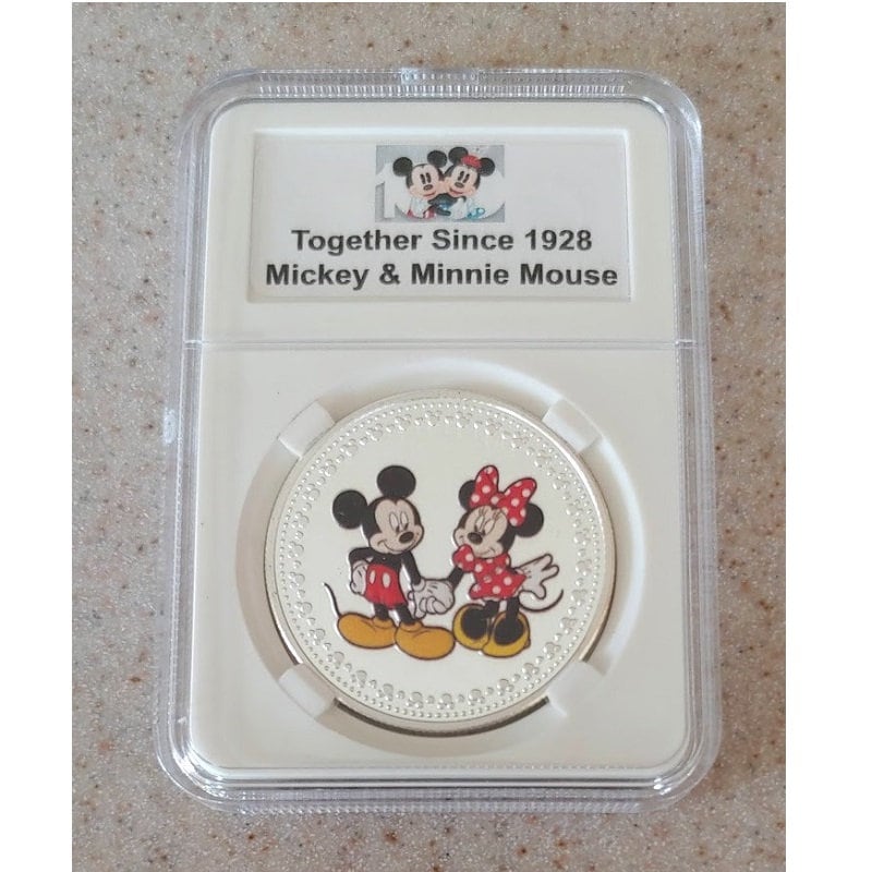 Mickey Mouse Silver Coin - Etsy