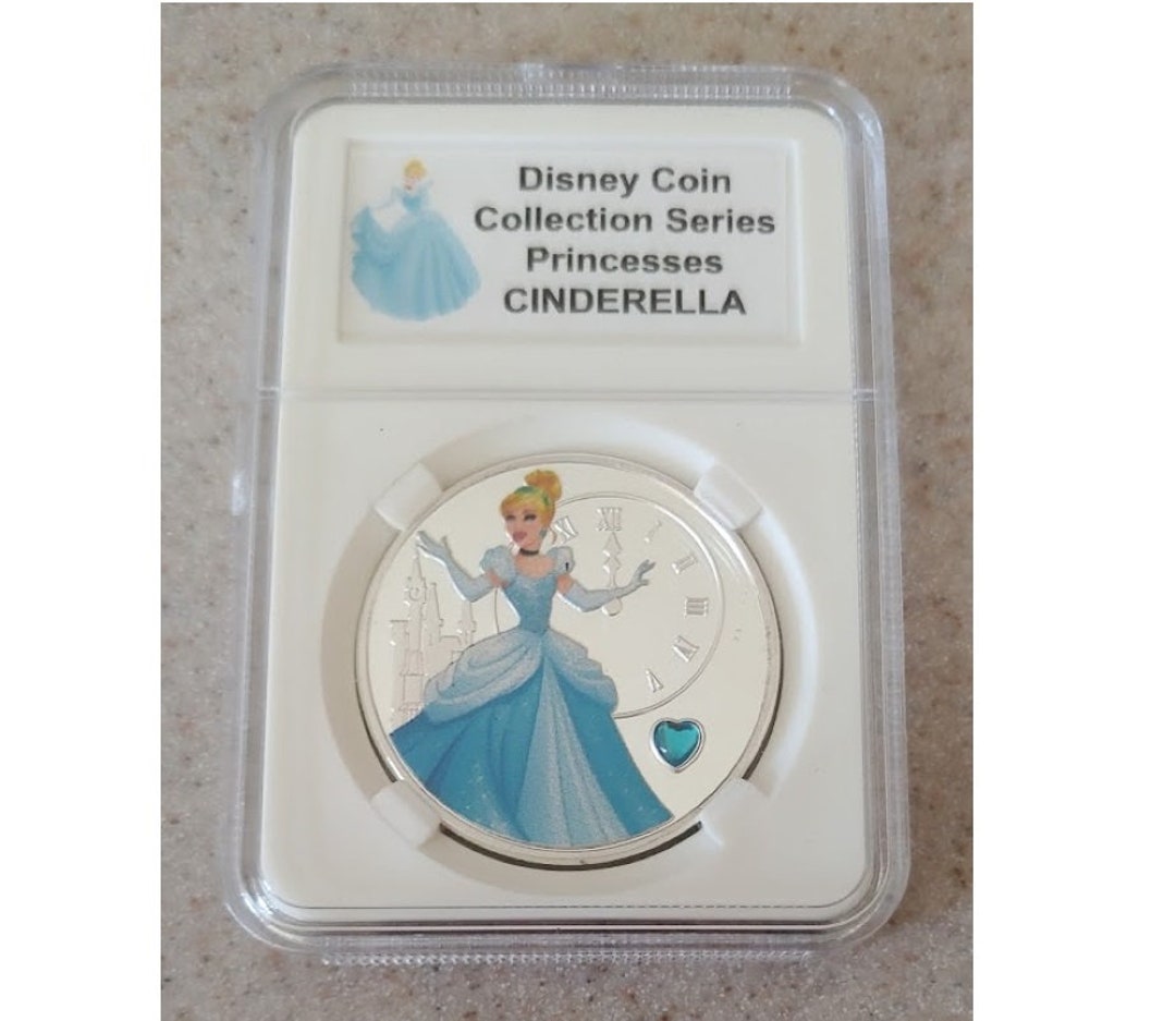Disney Collective Medallion Coin Jeweled Heart Princesses - Cinderella ...