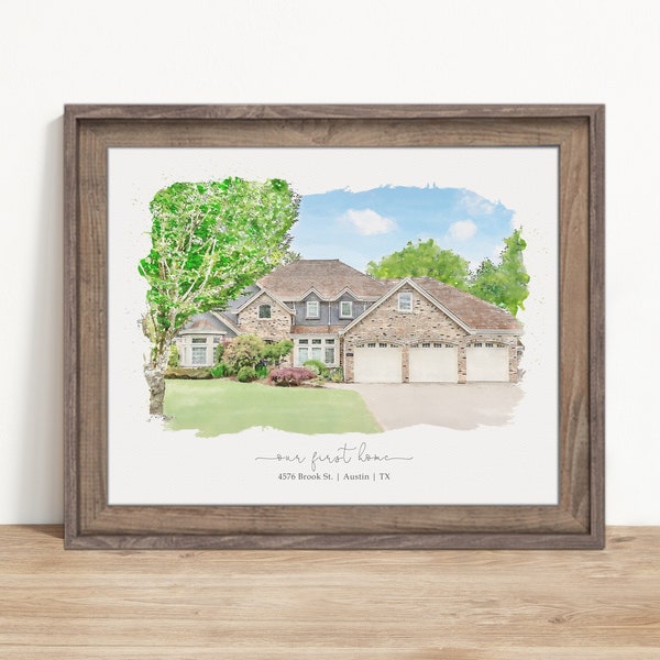 Custom House Portrait - Etsy