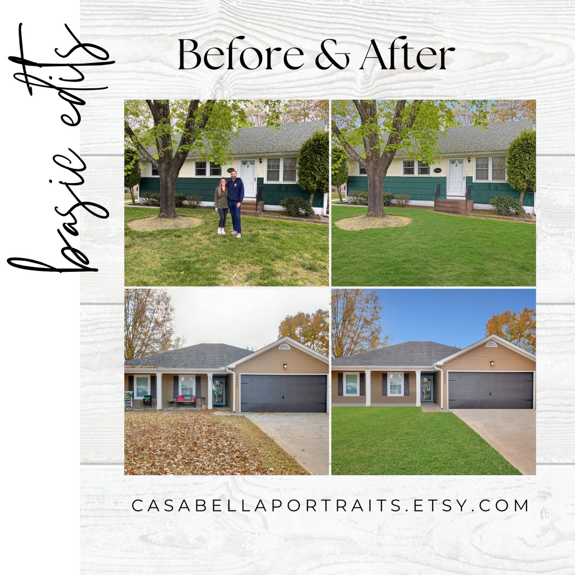 Editing Services for Custom House Portrait Only - Etsy