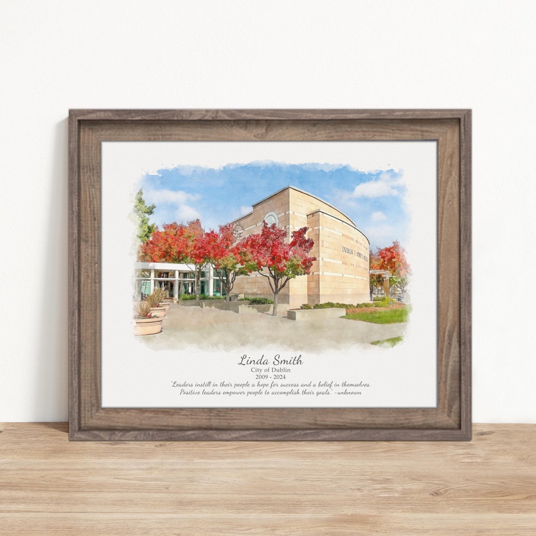 Retirement Gift for Coworker or Boss, Custom Retirement Portrait From ...