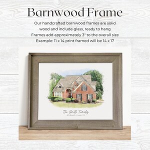Custom Home Portrait Housewarming Gift, First Home Watercolor House ...