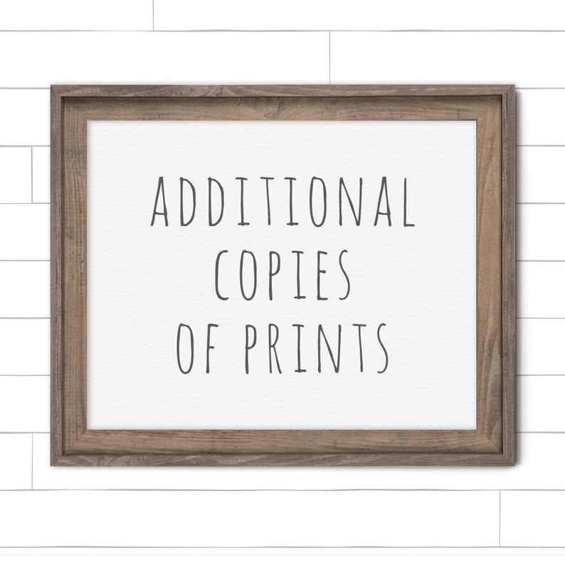 Additional Copies of Unframed Prints | Etsy