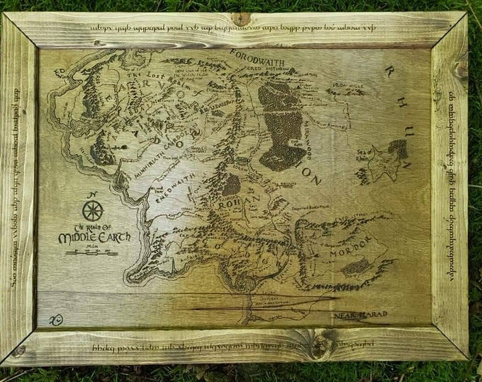 Charleston SC Wood Carved Map Dark Frame - Etsy