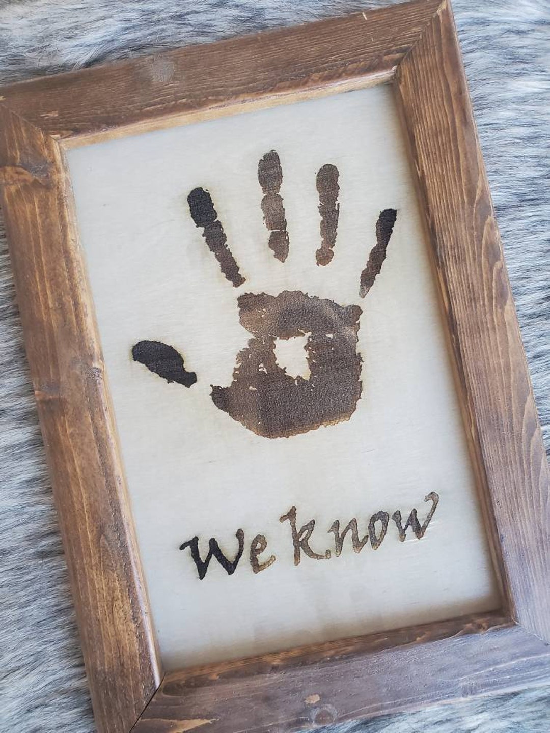 We Know - Laser Engraved Home Decor - Etsy