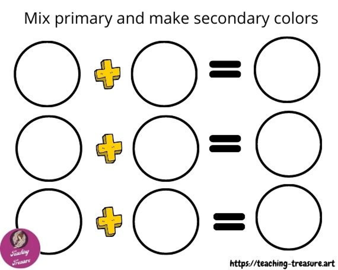 Secondary Colors Busy Binder of Colors Primary and Secondary Colors ...