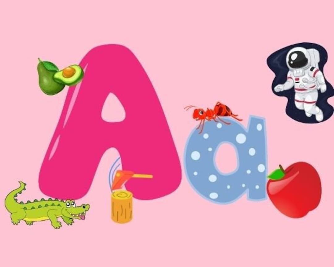 Letter A Flashcards Picture Flashcards Flashcards for Preschoolers ...