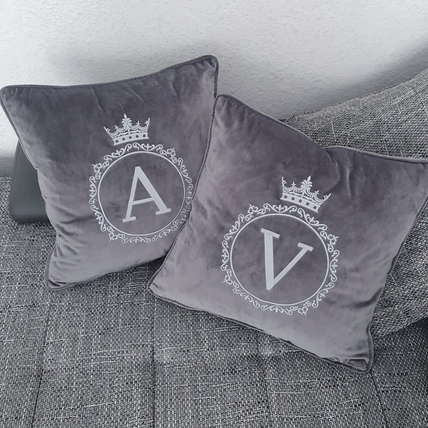 Initial Cushion - Etsy