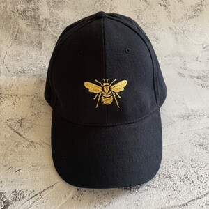 Adjustable Cotton Baseball Cap / Embroidered Bee Hat / Summer Hat / Cap ...