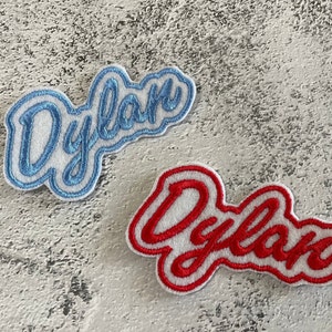 Embroidered Personalized Name or Word Patch / Iron on / Sew on / Girls ...