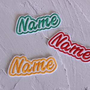 Embroidered Personalized Name or Word Patch / Iron on / Sew on / Girls ...