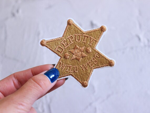 Sheriff Badge Wild West Deputy Star Embroidered Patch / Iron - Etsy