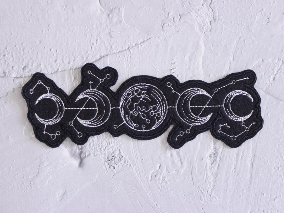 Moon Phases Embroidered Patch / Iron on Patch / Sew on Badge / Moon ...