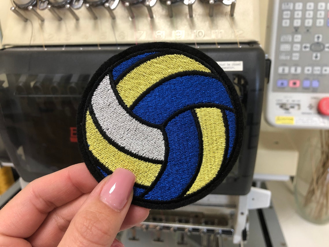 Volleyball Ball Embroidered Patch / Iron on / Sew On - Etsy
