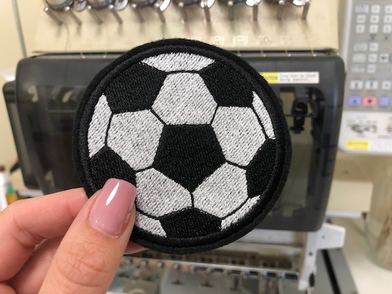 Football Soccer Ball Embroidered Patch / Iron on / Sew on | Etsy