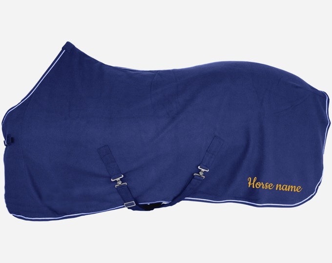 Embroidered Horse Fleece Blanket / Personalized Fleece Rug / Sweat Rug ...