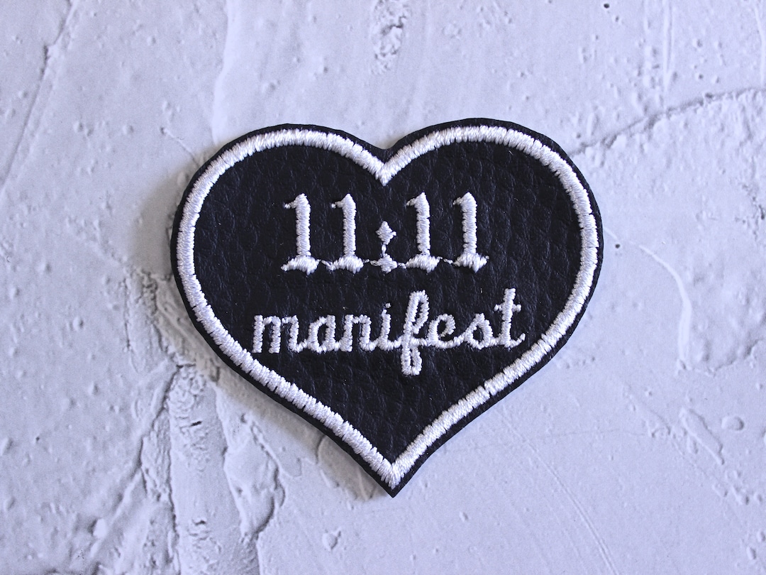 Angel Numbers 11:11 Manifest Embroidered Patch / Iron on Patch / 11 ...