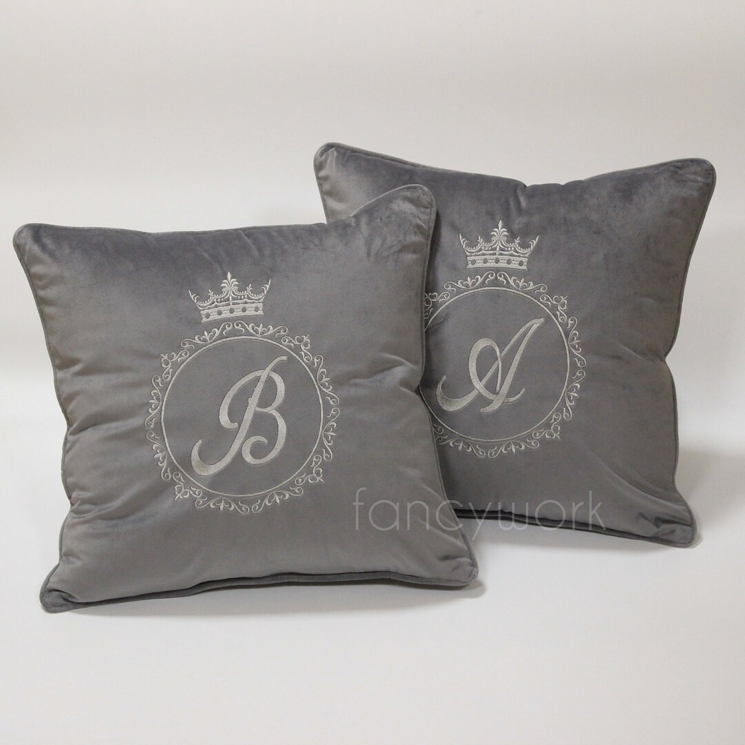 Initial Cushion / Personalised Cushion / Decorative Pillow / - Etsy