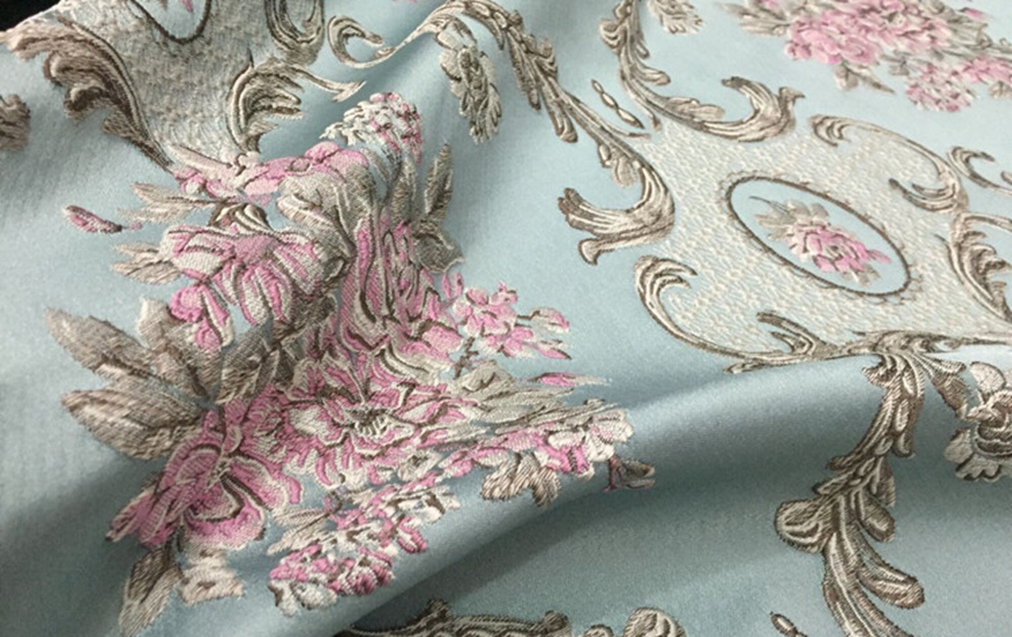 Large Scale Floral Jacquard Brocade Fabric Fabric by the Yard,29 Inches ...