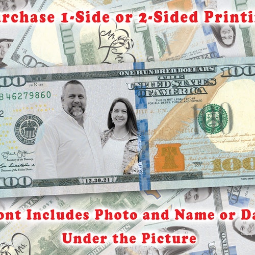 Sweet 16 Money Birthday Bucks Insert Your Face & Name Hundred - Etsy