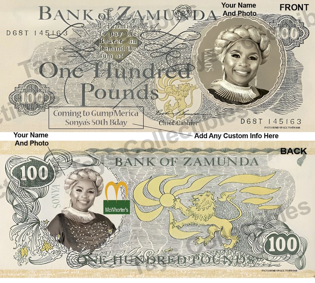 Zamunda Money 50pcs - Wedding/marriage Money, Birthday Bucks, Insert ...