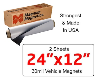 12x24 BLANK Bumper Magnet Sign 30 Mil 2 SHEET - Etsy