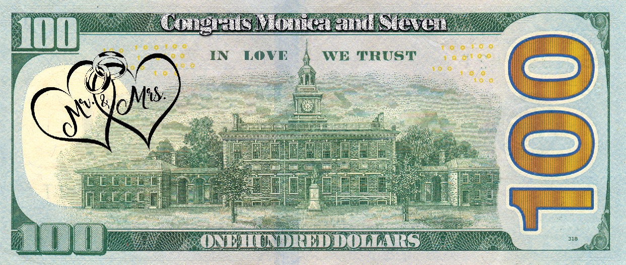 Wedding/marriage Money Birthday Bucks Select - Etsy