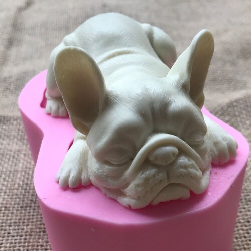 3D Bulldog Silicone Mold Mousse Cake Molddog Resin Mold - Etsy