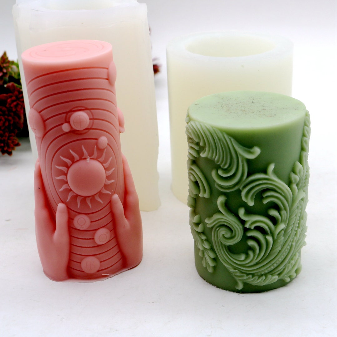 Artistic Pillar Candle Silicone Mold: Zodiac & Feather Styles - Etsy