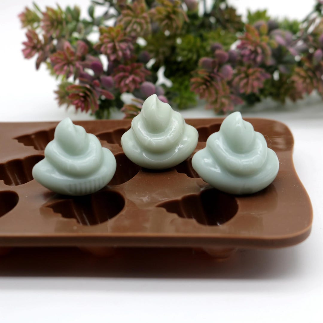 Silicone Poop Candy Molds 15 Cavities for Chocolate Fondant Mint Cake ...