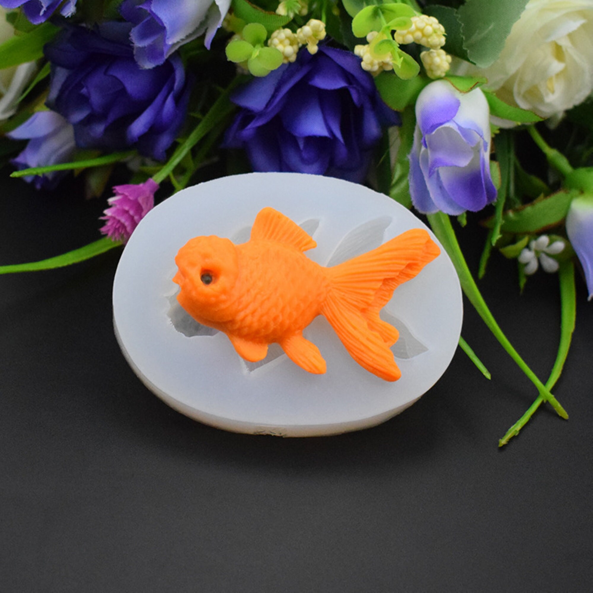 Goldfish Silicone Mold Polymer Clay Moulds DIY Fondant Cake | Etsy