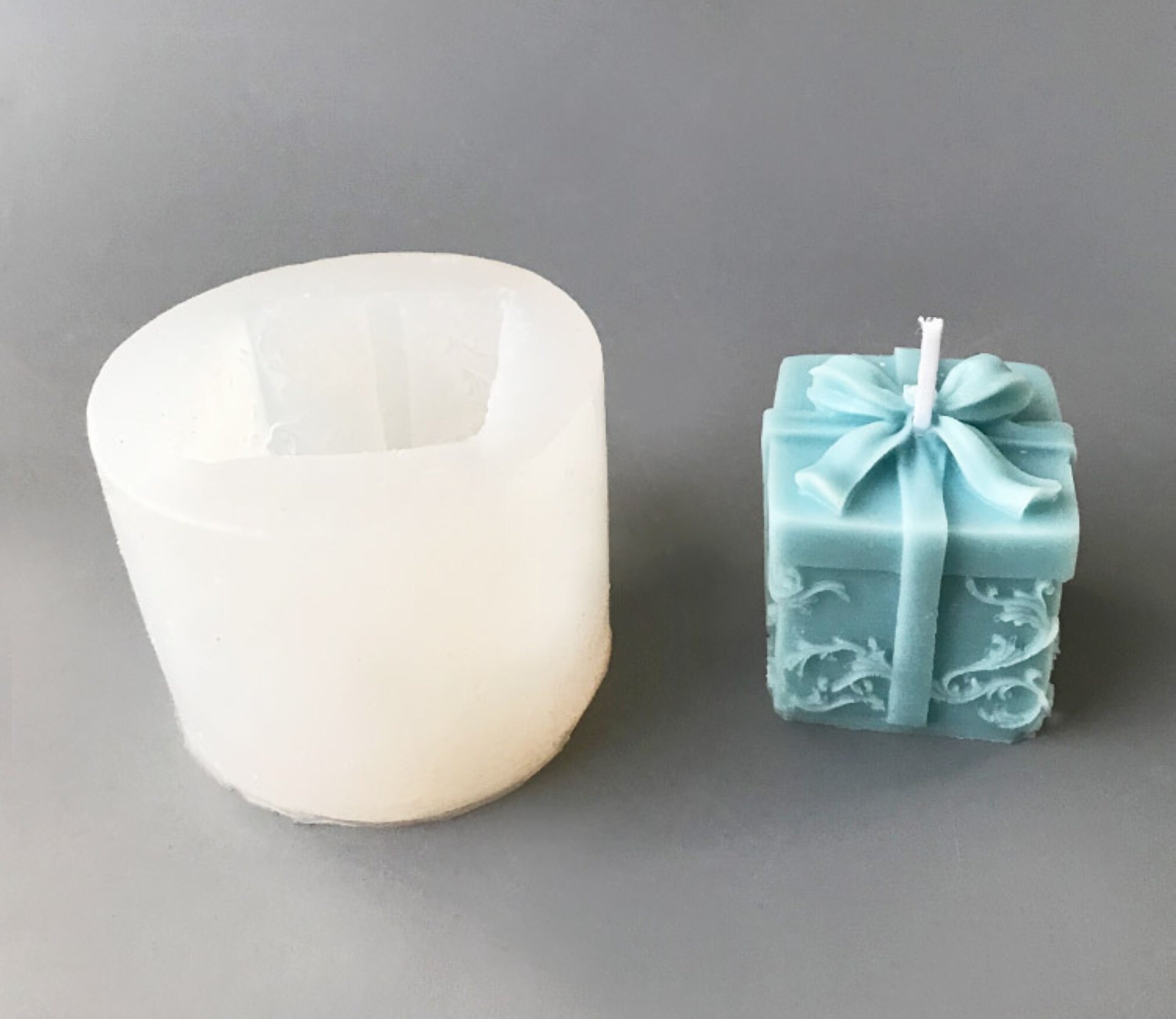 3D Gift Box Mold for Candle Making Fondant Cake Decoration - Etsy