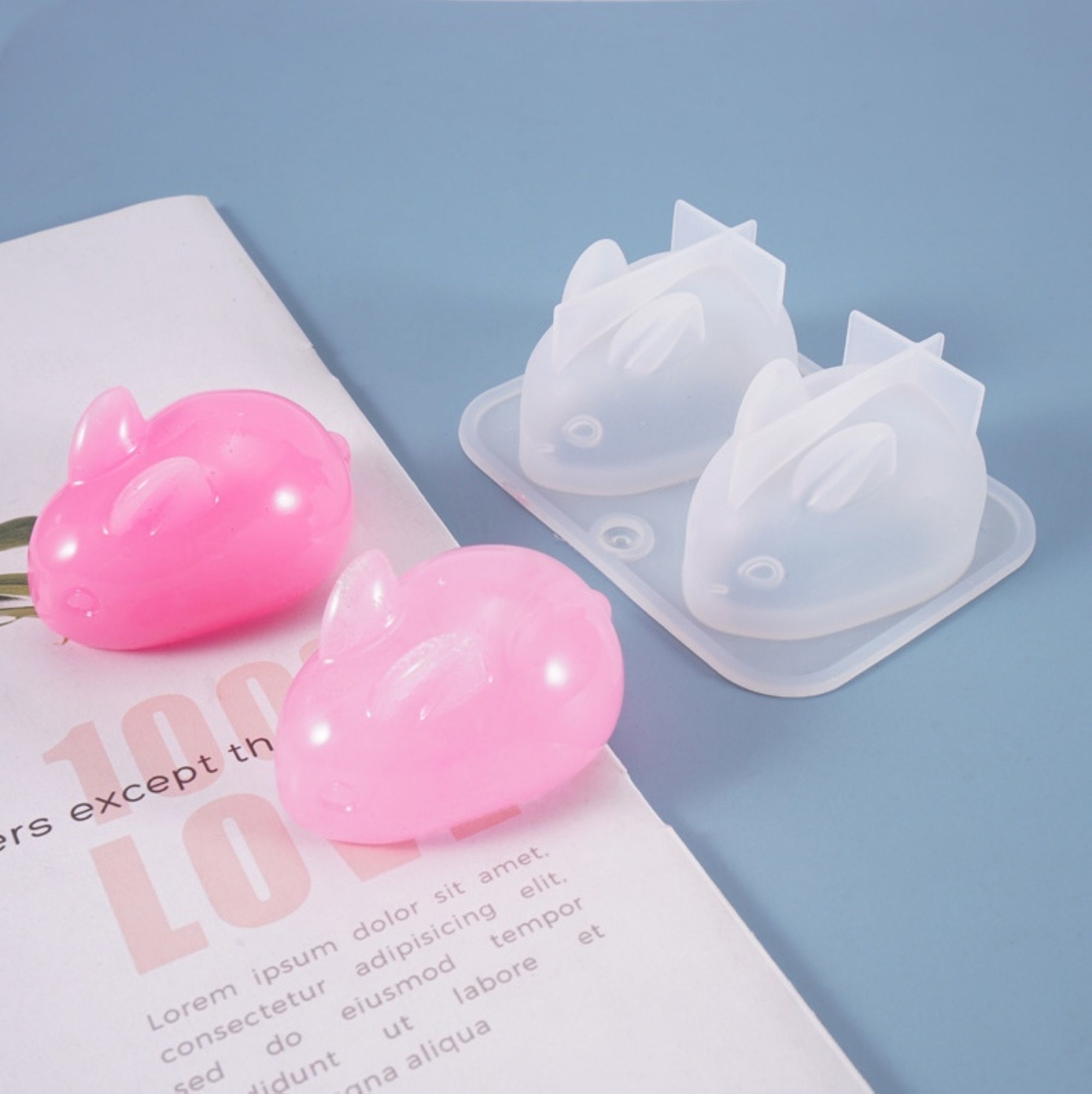 Cute Rabbit Resin Mould / Mold Silicone for Ornament Molding - Etsy
