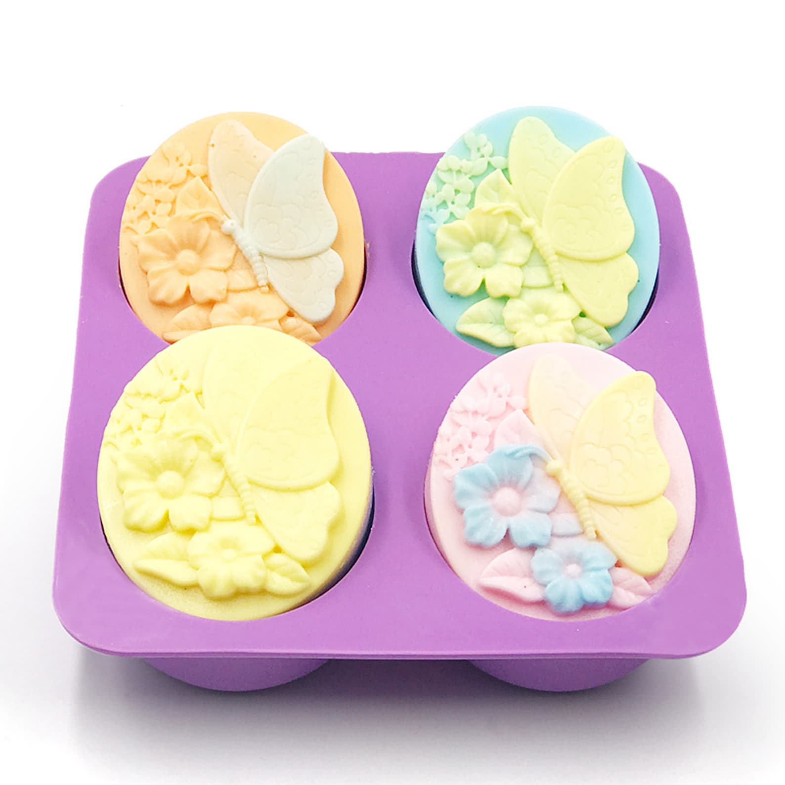 Lovely Silicone Soap Bar Mold of 4 Cavities for Handmade Soap - Etsy