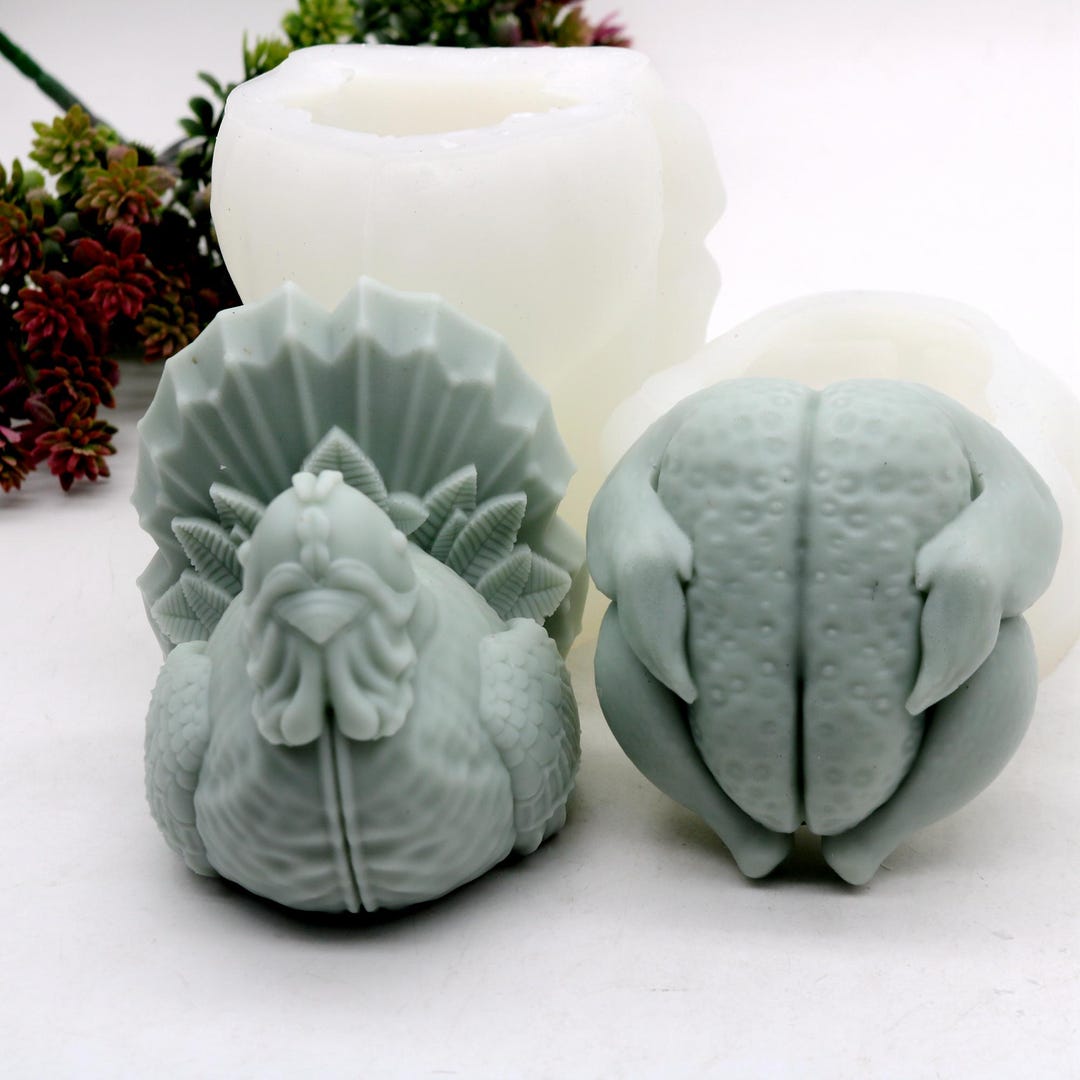 Silicone Turkey Mold Mould for Scented Candles Soap Plaster Resin ...