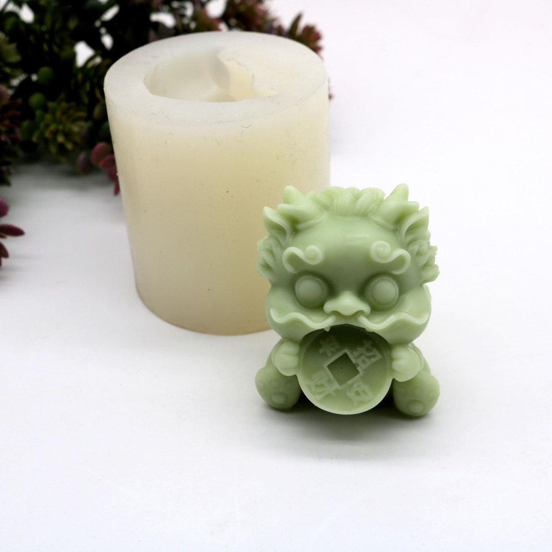 Cute Chinese Loong Molds Silicone Dragon Mould Chocolate Candy Cake ...