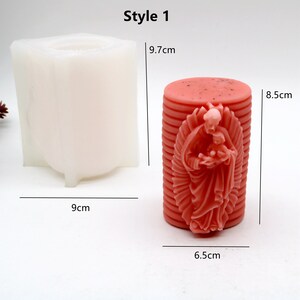 Sculptural Pillar Candle Mold: Silicone Religious Candle Making Tool - Etsy