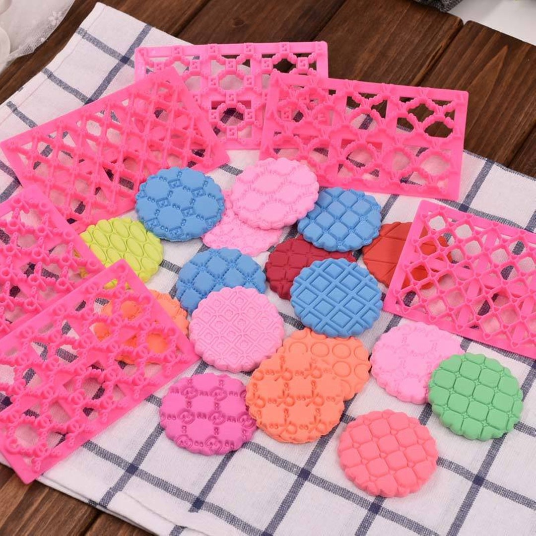 9pcs Cake Fondant Embosser Mould,different Patterns ,lace Flower Cookie ...
