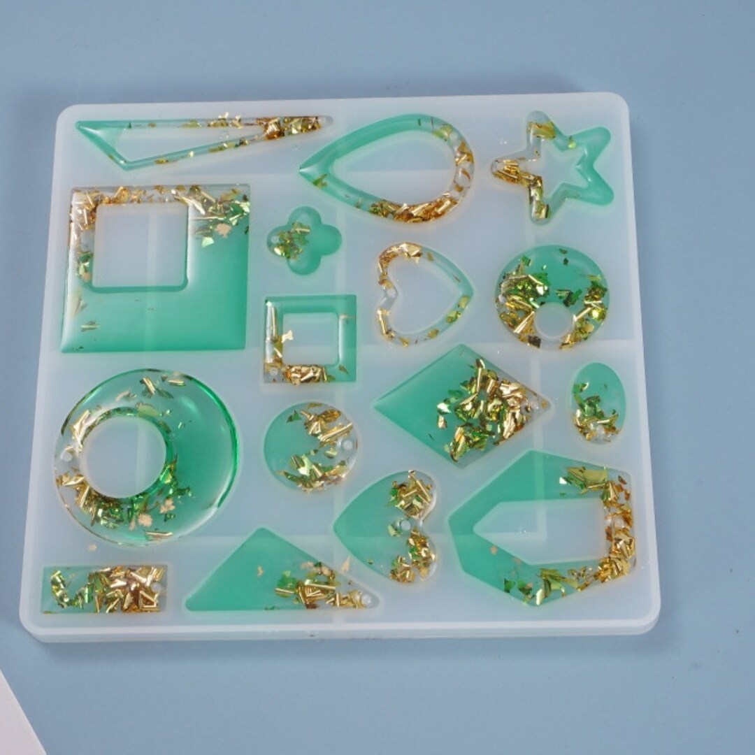 Clear Silicone Resin Mold for Keychain Earring Pendant Jewelry Molding ...