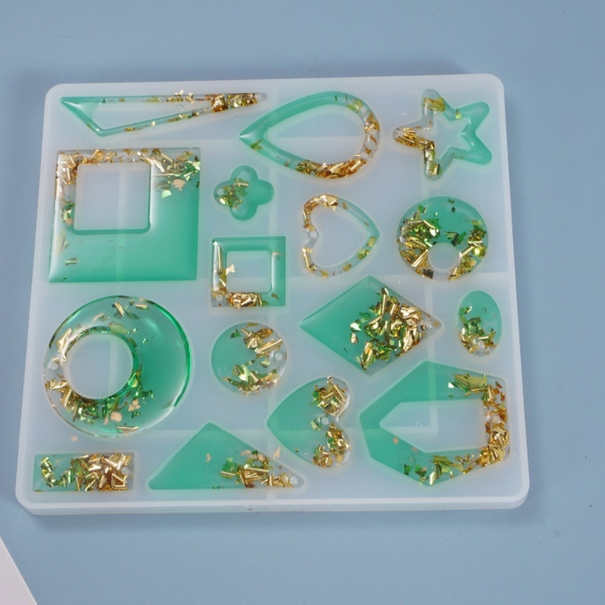 Clear Silicone Resin Mold for Keychain Earring Pendant Jewelry - Etsy