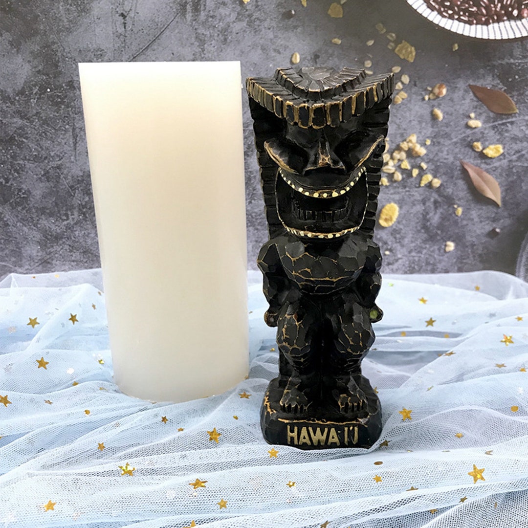 Silicone Tiki Mold Candle Plaster Resin Ornaments Molding DIY - Etsy