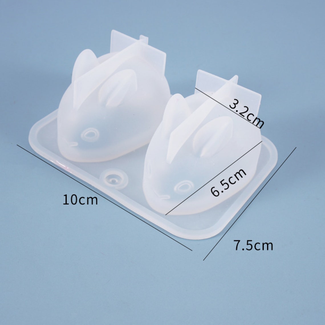 Cute Rabbit Resin Mould / Mold Silicone for Ornament Molding - Etsy