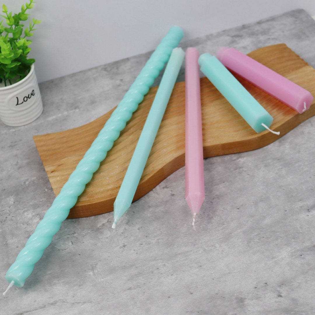 Long Pole Candles Mold Screw Wax Candles Mould Hexagon Mold - Etsy