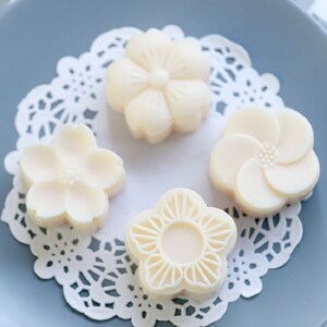 Sakura Silicone Molds Set of 4 Cavities for Handmade Soap Lotion Bar ...