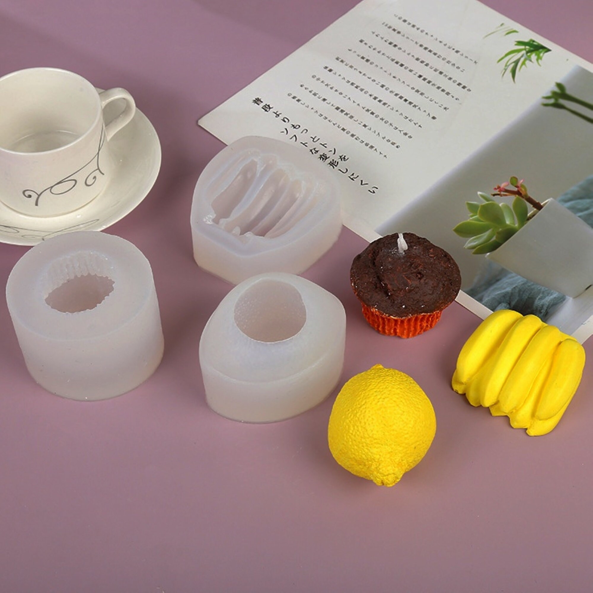 3D Lemon Cake Banana Mold For Candle Plaster Epoxy Resin | Etsy