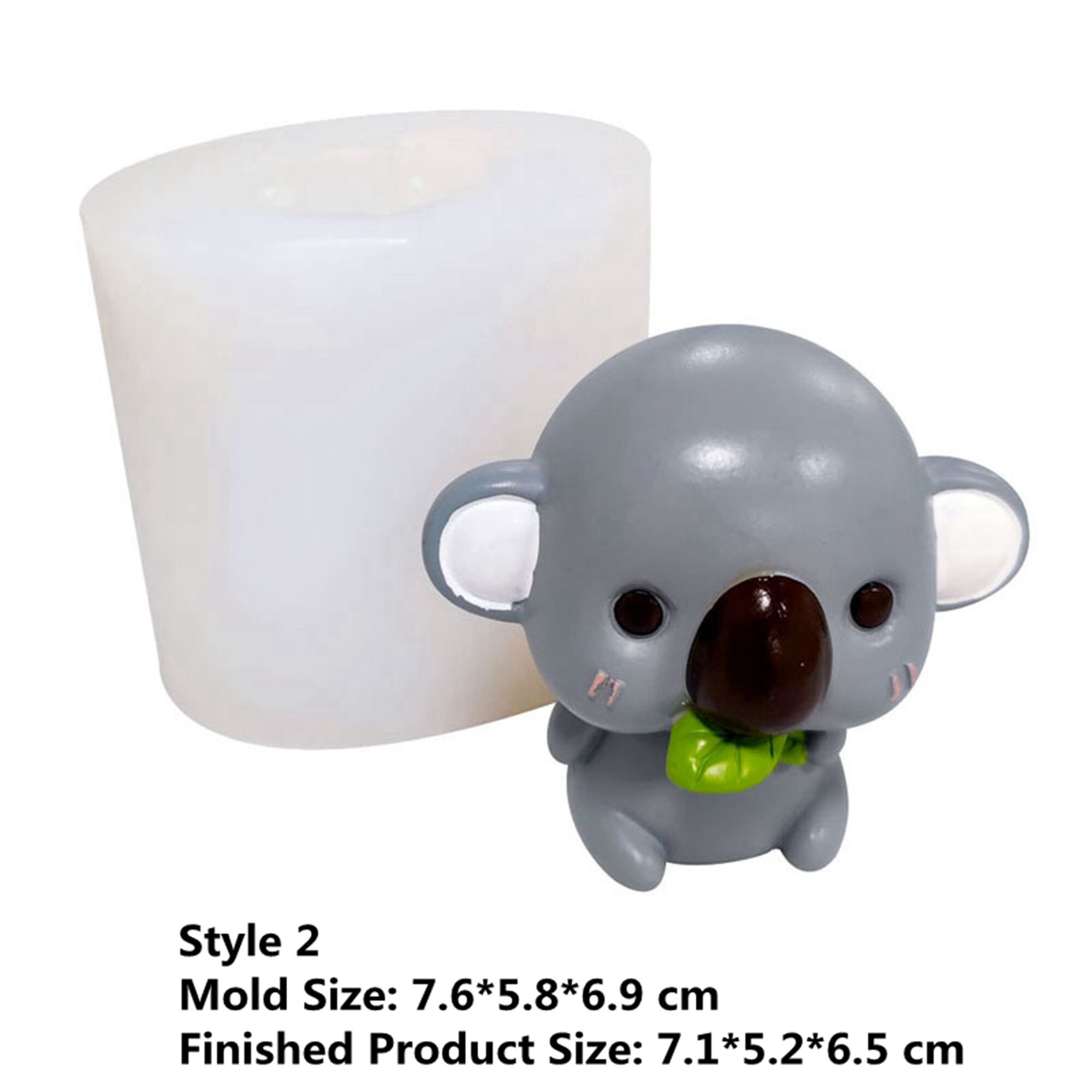 Lovely Koala Mold Silicone Cake Topper Chocolate Candy Mold | Etsy