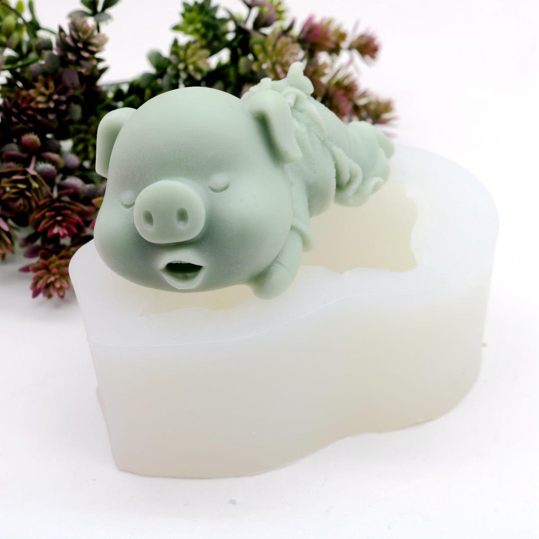 Silicone Pig Mold Piggy Pudding Mold Piglet Jelly Mould Mousse Cake ...