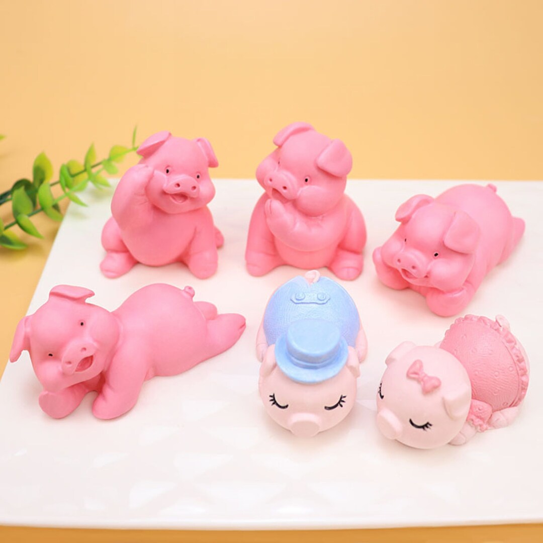 Cute Pig Mold Silicone for Mousse Cake Chocolate Ice Candle Molding DIY ...