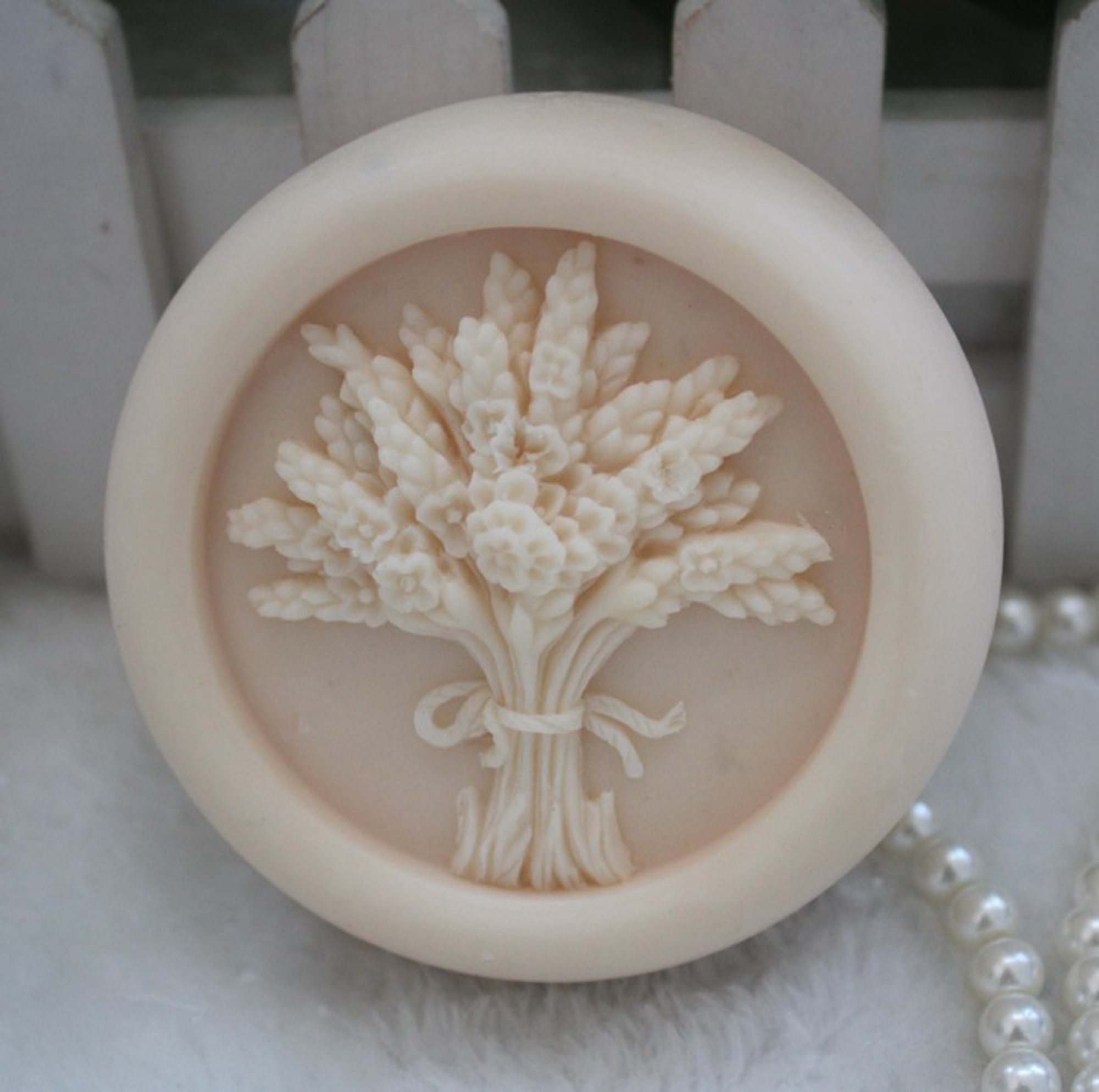 Silicone Lavender Soap Mold Round Lotion Bar Mould Handmade - Etsy
