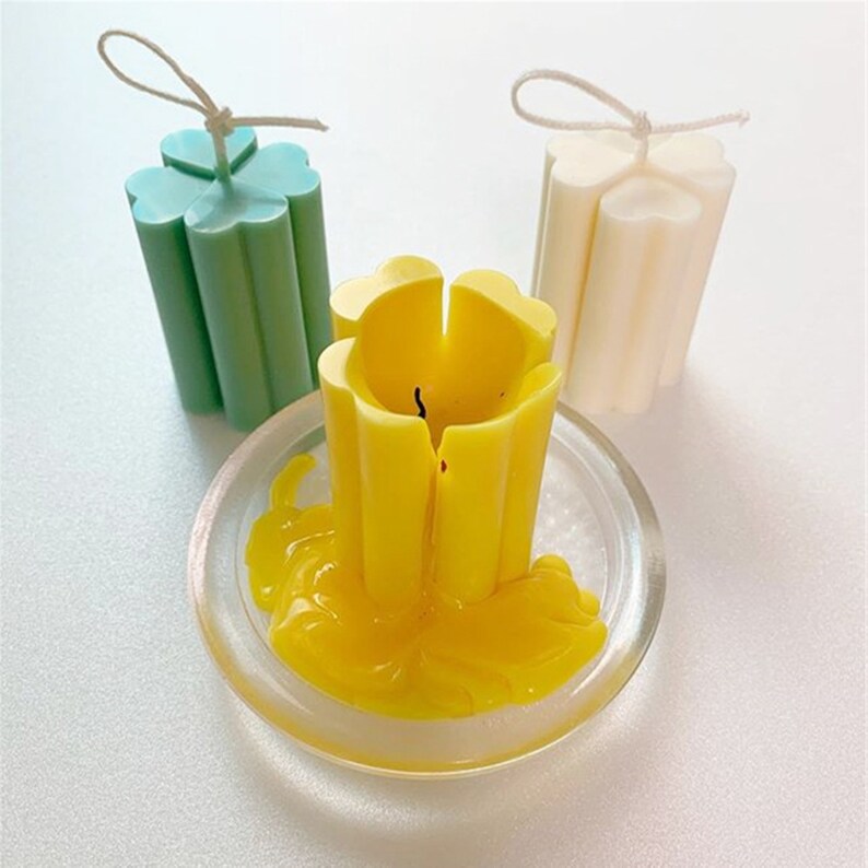 Columnar Candle Mold Clover Shape DIY Homemade Wedding Candle - Etsy